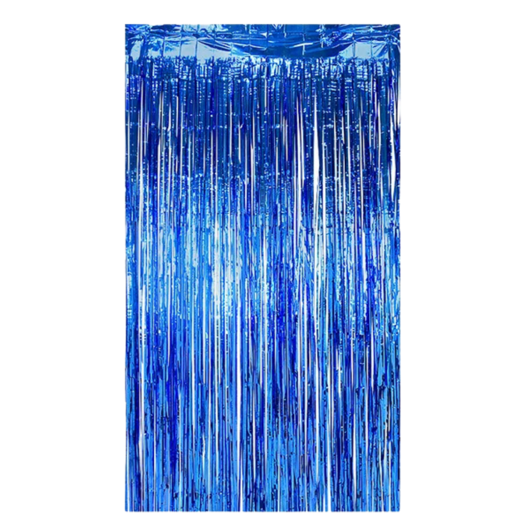 Cortina Azul Metalizada - Nissi
